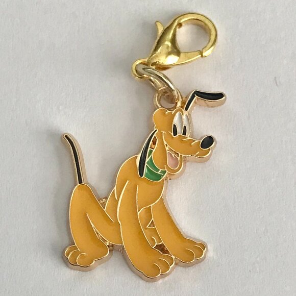 Disney | Jewelry | Vintage Disney Pluto Charm Clip On Zipper Pull ...
